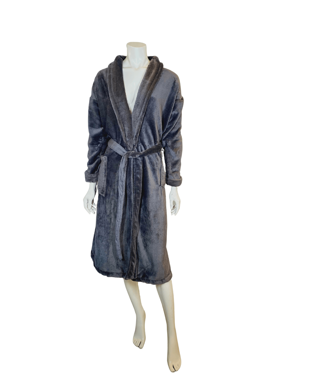 Plush Coral Fleece Bath Robe